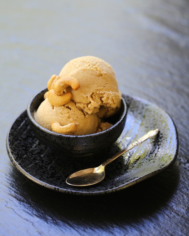 Roasted Cashew & Cardamom Ice Cream – The Dessert Spoon